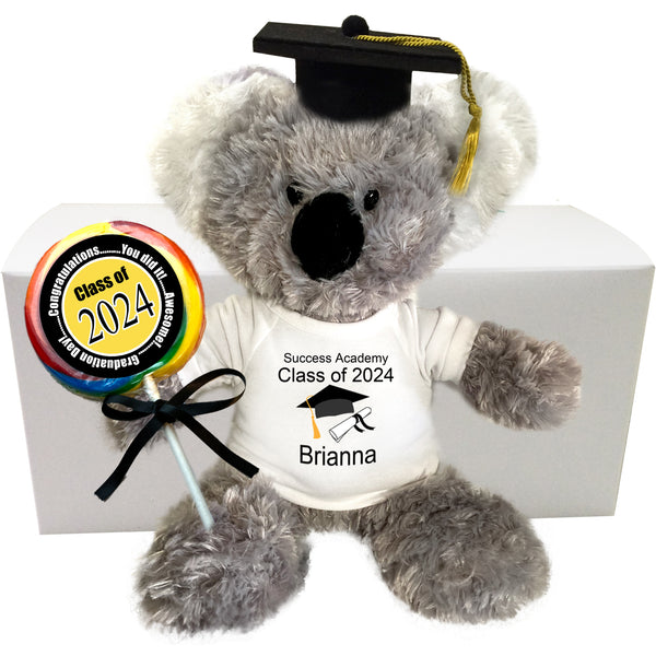 Graduation Koala Personalized Gift Set - 12" Koala – Mandys Moon ...