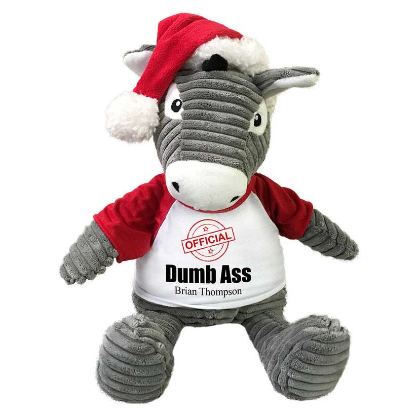 Personalized Dumb Ass Donkey I'm Sorry Gift - Christmas Version, 16 ...