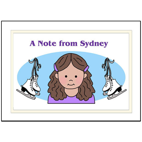 Ice Skating Thank You Notes for Kids | Personalized – Mandys Moon ...