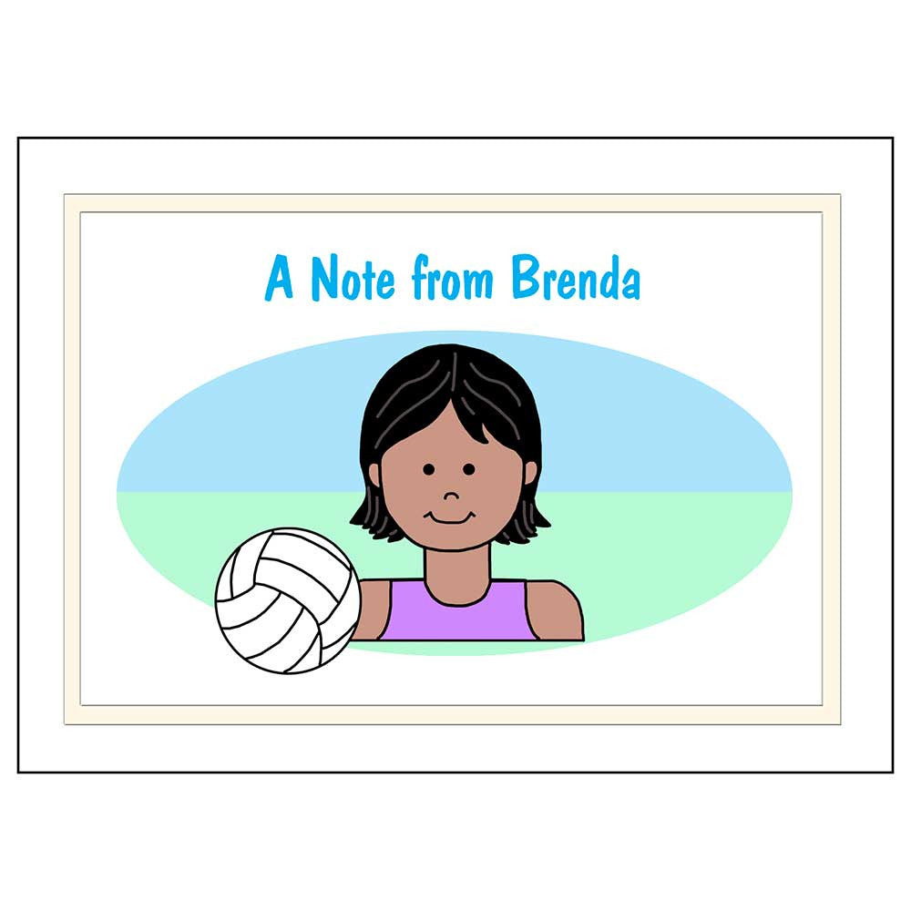 Personalized Volleyball Thank You Notes for Kids – Mandys Moon ...